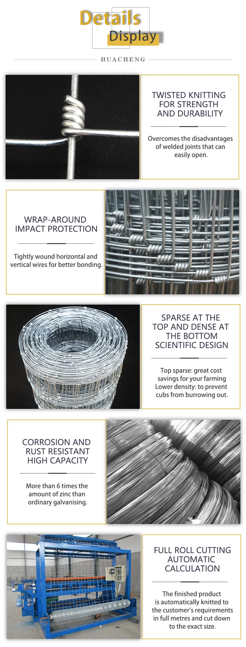 Philippines Hog Wire Farm Fencing Galvanized Field Wire Mesh Deer Fencing - Buy Galvanized Farm ...