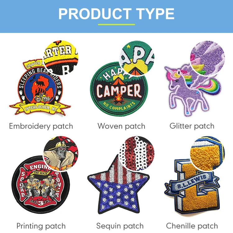 Heat Press Custom Badge Embroidery Patch Printing Ironiron Patches For Clothing - Buy Custom ...
