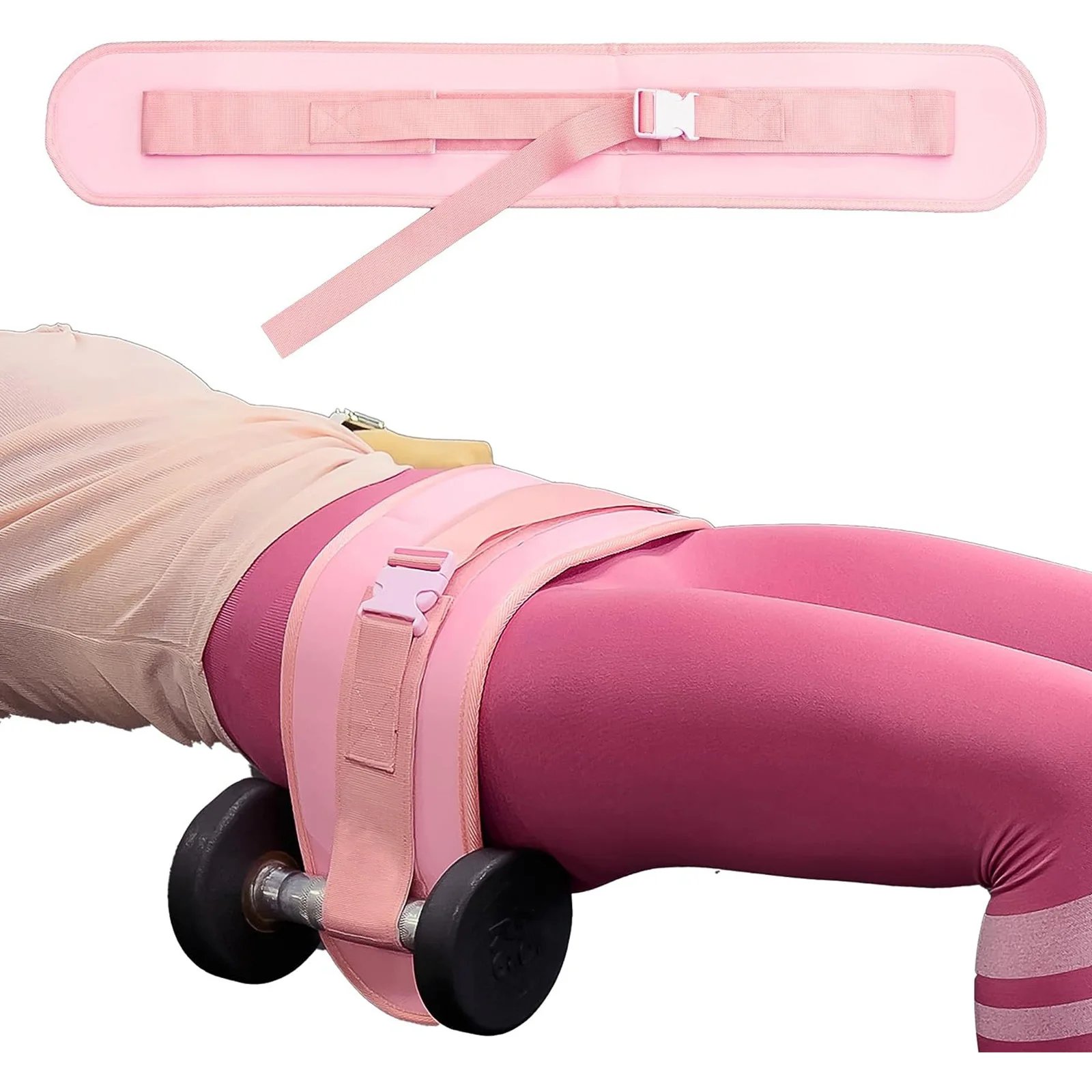 5054#hip Thrust Belt Fitness Hip Bridge Belt Pull Up Belt For Dumbbells ...