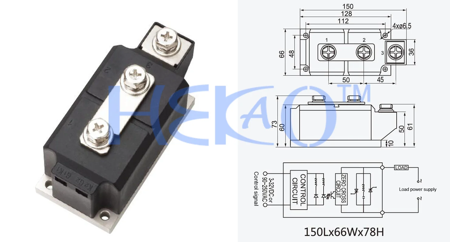 40a-1000a Ssr 440/660/1200vac Relay Industrial Grade Dc/ac Control Ac ...