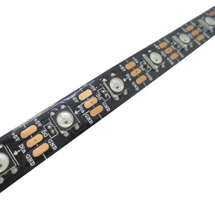 Addressable Pixel 5V Black PCB 5m 300 LED 5050 SMD RGB WS2812B LED ...