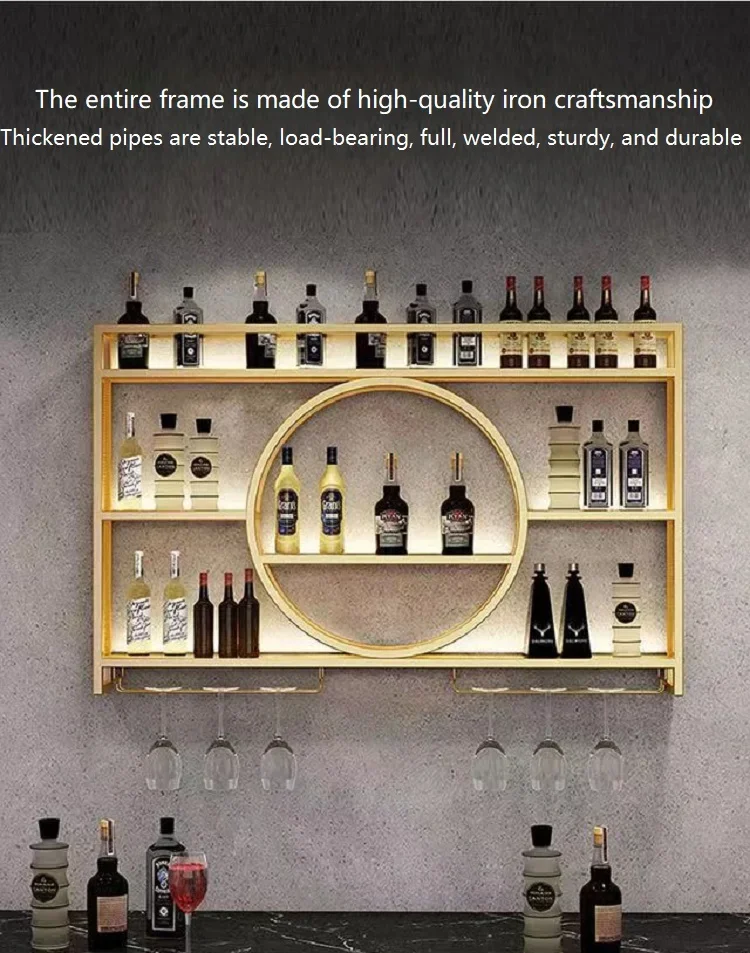 European Style Minimalist Wine Storage Display Rack