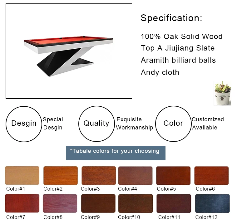 Modern Style Z-shaped Table Legs Design Solid Strong Oak Material ...