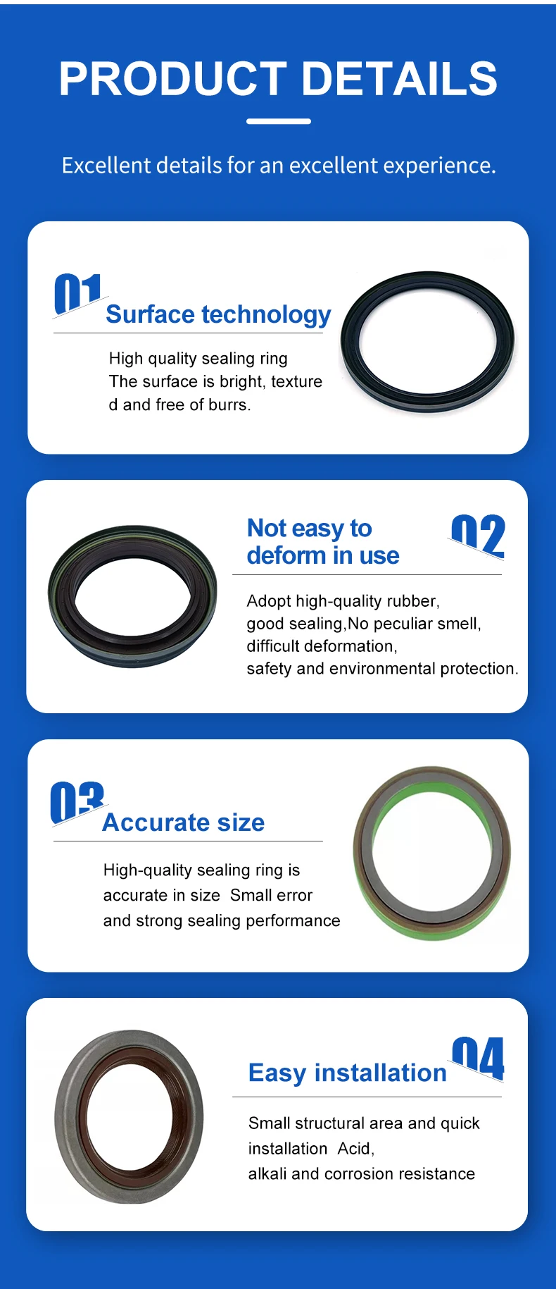 For Perkins Crankshaft Oil Seal 2418f701 Perkins Engine - Buy Usi Seal ...