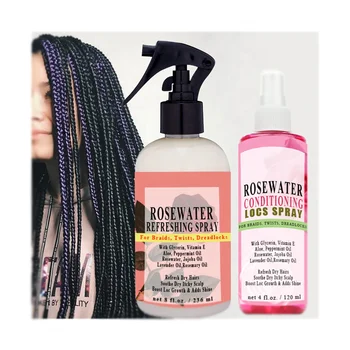 Rosewater Conditioning Refreshing Locs Spray For Braids Twists ...