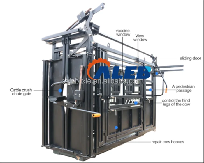 Standard Model Cattle Crush | Galvanized Steel | Basic Head Lock ...