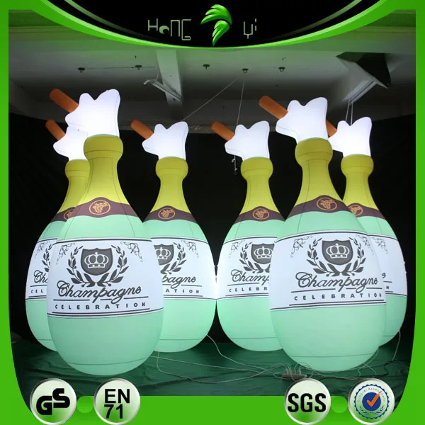 Custom Giant Inflatable Champagne Bottle Model Customized Inflatable ...