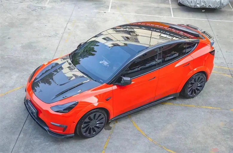 Enhance Your Tesla Model Y with CMT Style Carbon Fiber Kits