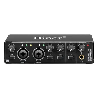 Factory Prices Professional 24bit 192khz Audio Interface Usb Sound Card ...