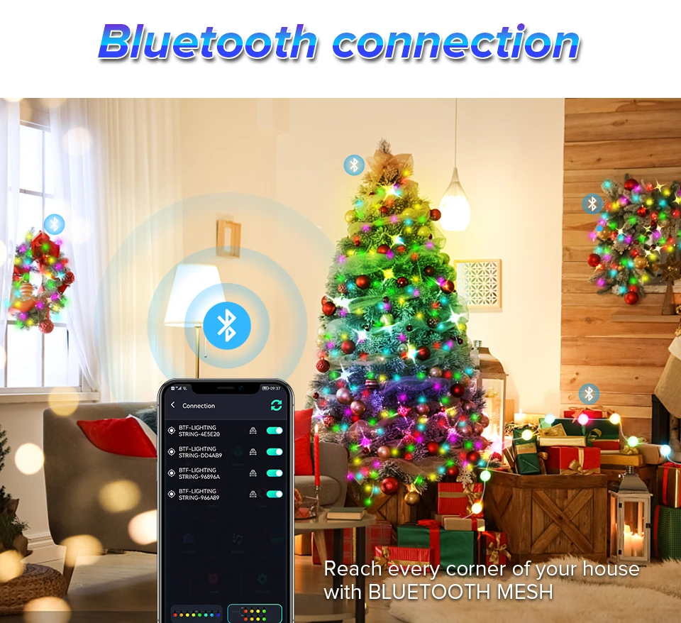 RGB IC USB Twinkle Smart Fairy Light String 5m 10m Transparent Wire ...