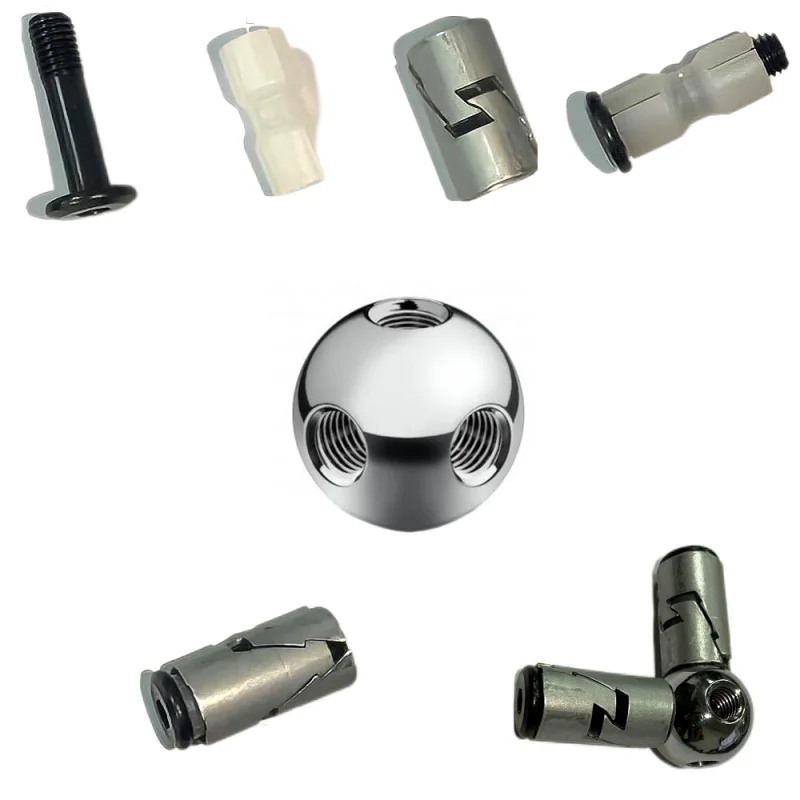 Stainless Steel Threaded Ball 20mm 25mm M6 M8 Display Cabinet ...