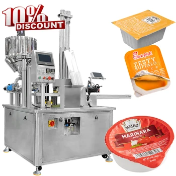 Automatic 1oz 3oz Sauce Cup Filling Packing Machine Dipping Sauce Cup ...