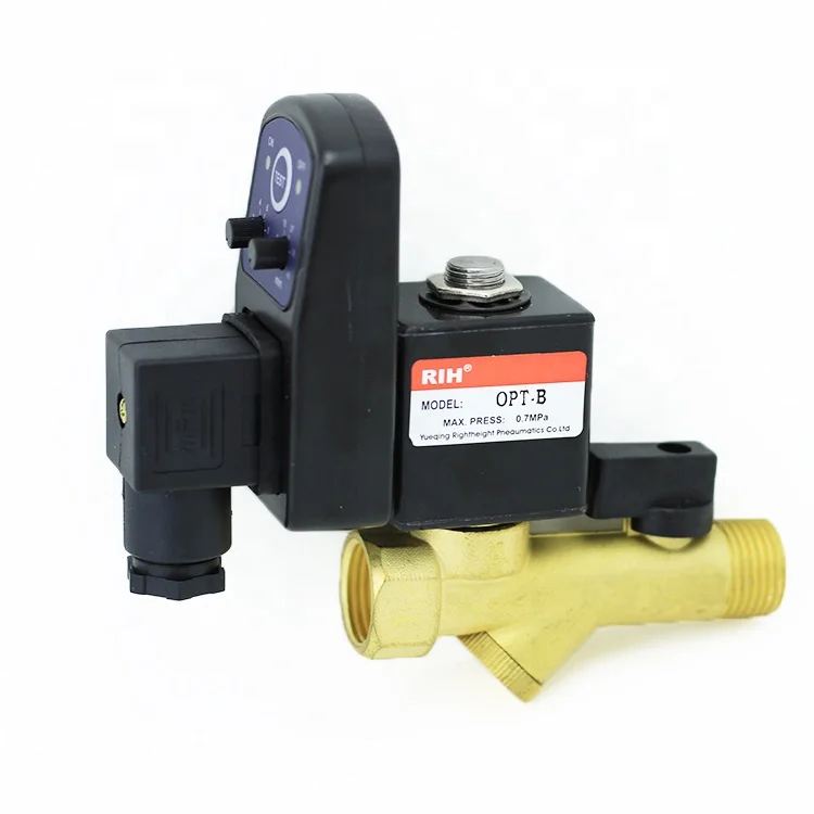 OPT Series auto automatic brass electronic water drain valve with ...