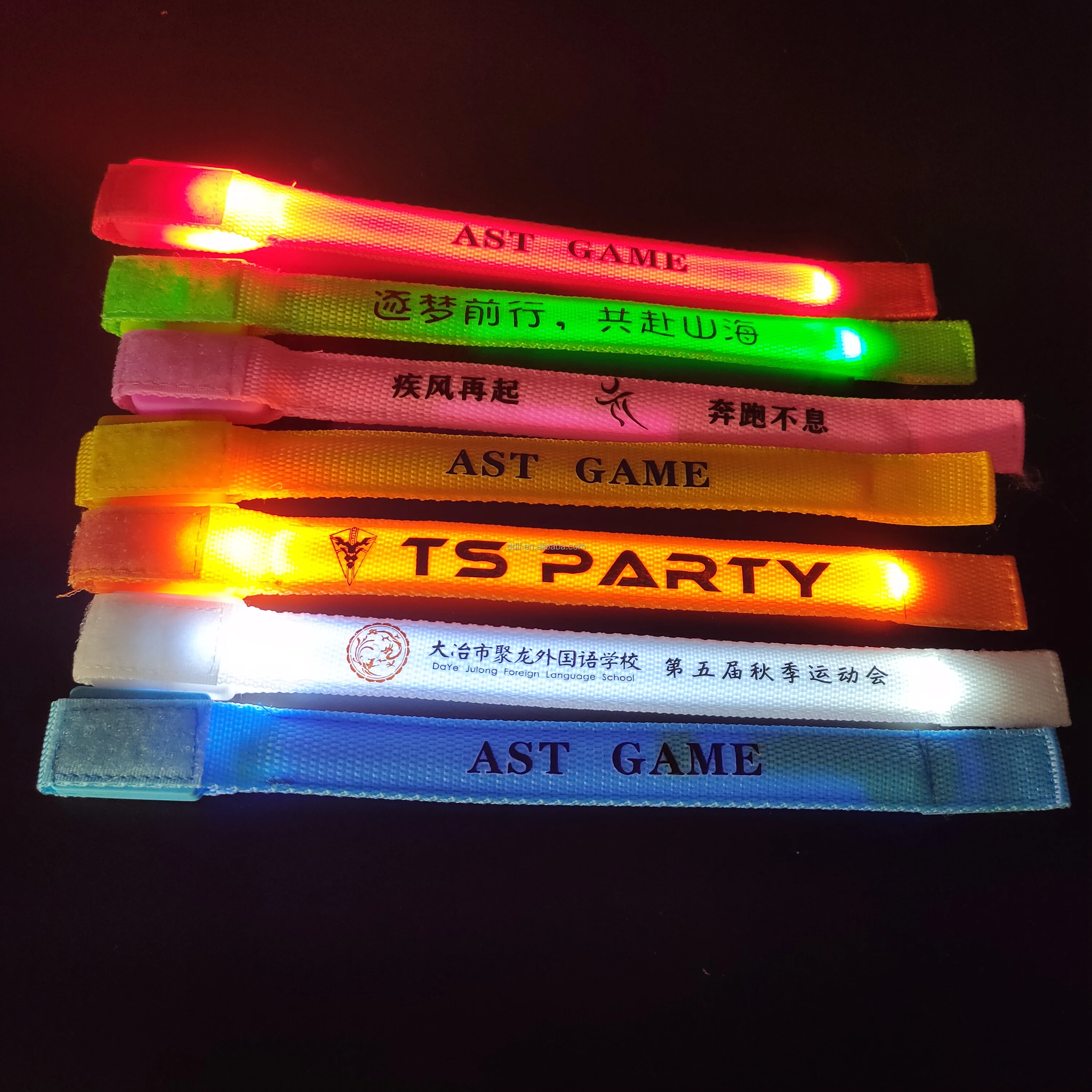Custom LED Wristbands with Your Logo - Festive & Functional
