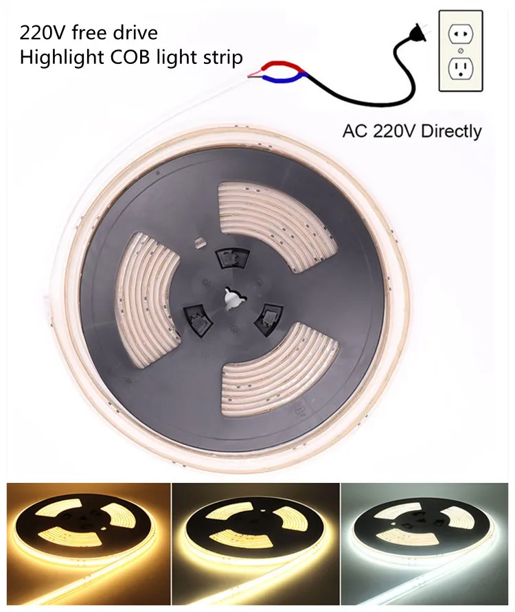 Cob LED Strip - 220V, 230V, 240V Outdoor Lighting Solutions