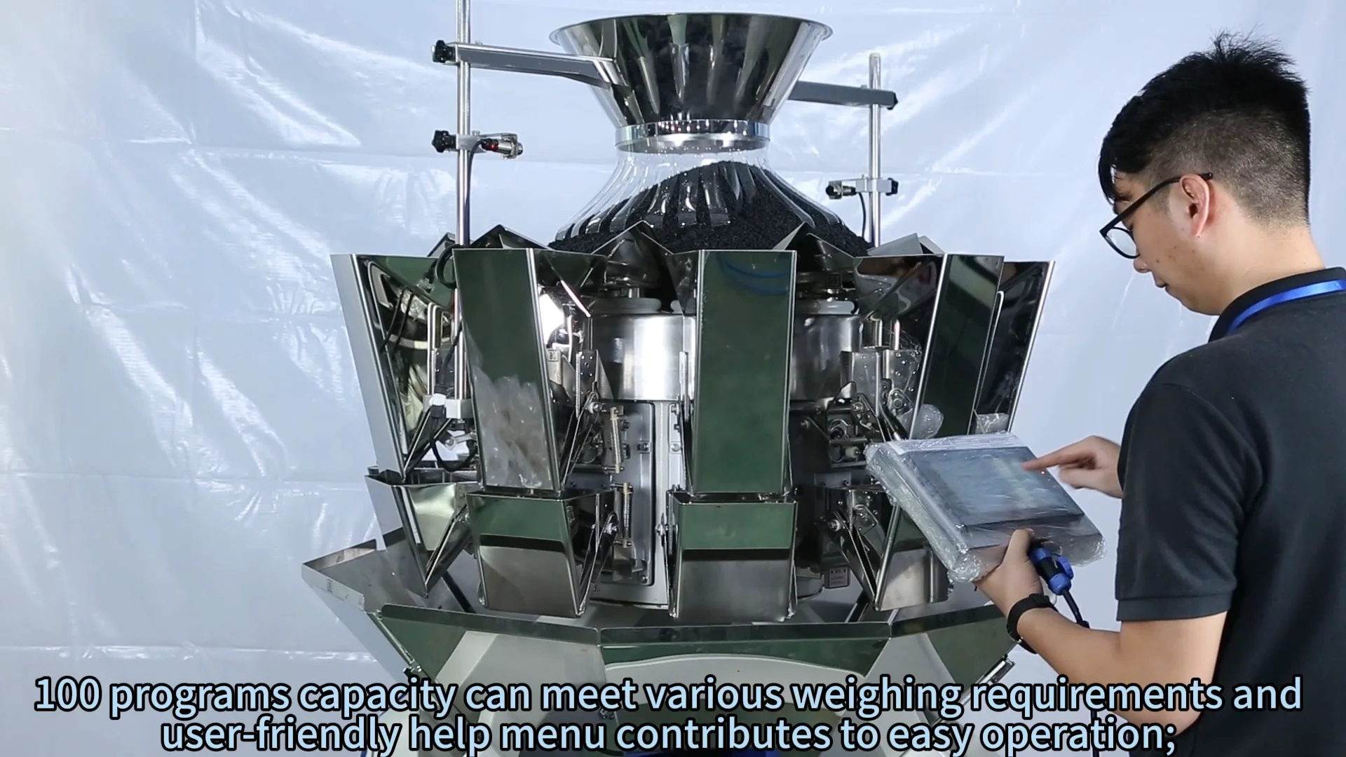 Computer Automatic 10 Head Combination Scale Packaging Machine For ...