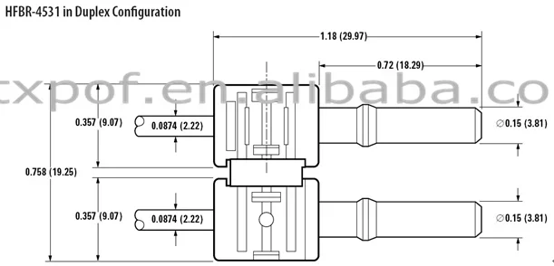 Plastic Optical Fiber Hfbr-4531/4533 Avago Fiber Optic Patch Cord - Buy ...