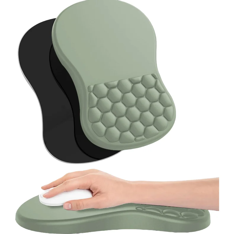 OEM Memory Mouse Pad Soft Ergonomic Mouse Pad With Wrist Rest Support ...