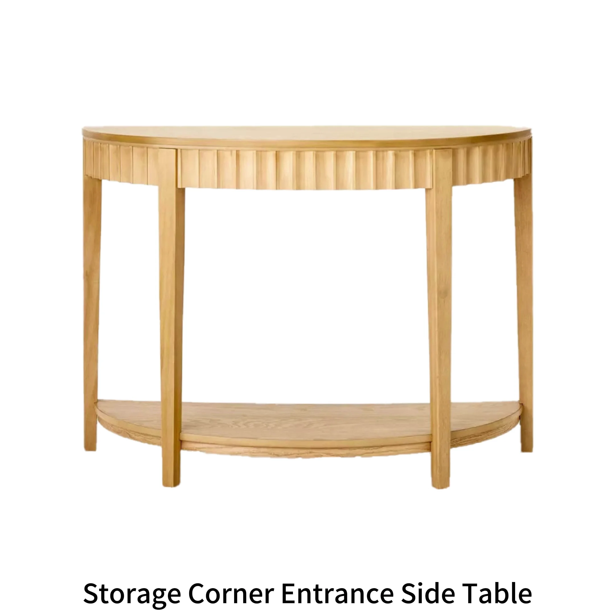 High Quality Solid Wooden Semicircular Shape Table Designer Modern Home ...