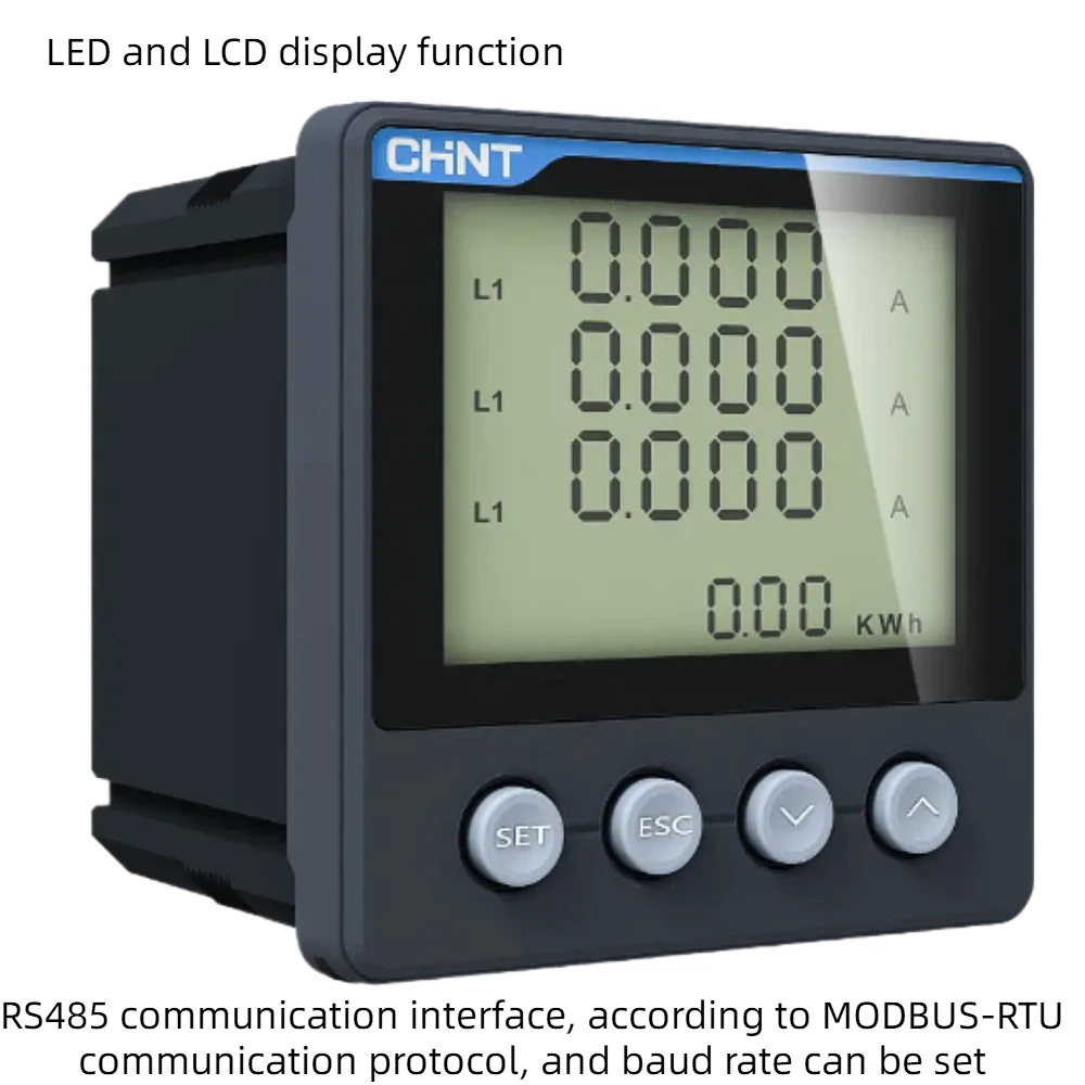 CHINT PD666 Series Three Phase Mounting Digital Multi Function Electric Meter| Alibaba.com