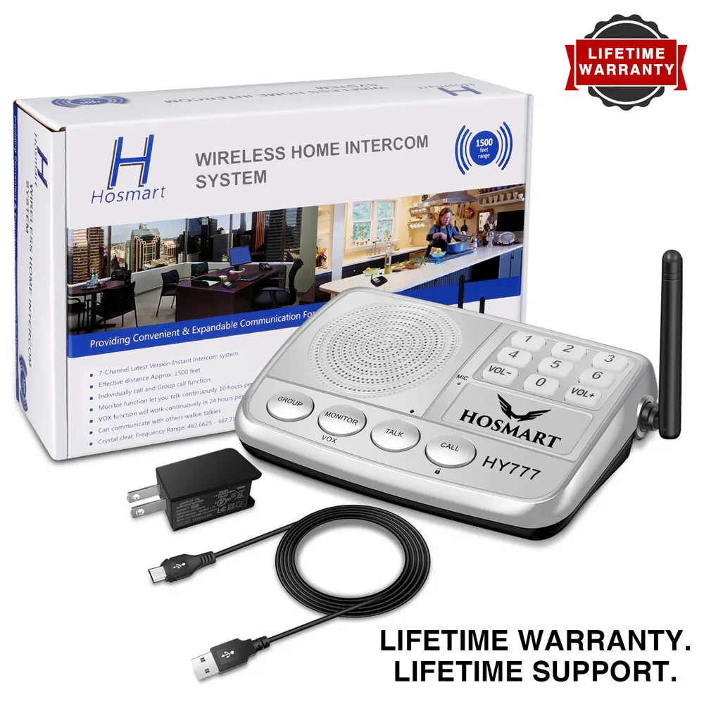 Long Distance Digital Wireless Intercom System For Home,Office,Hotel ...
