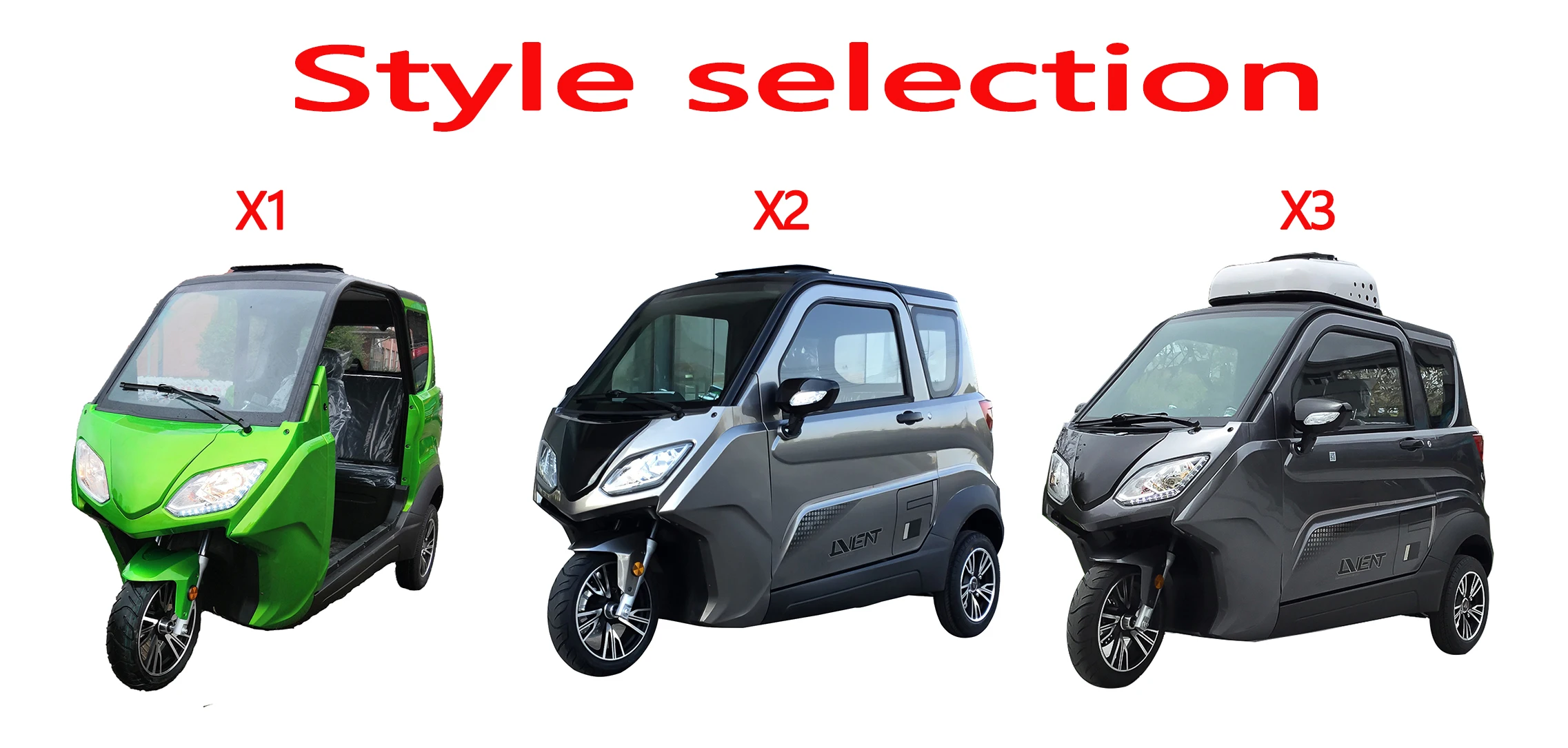 2023 Three Wheels Cargo Electric Tricycle Motorcycle Rickshaw Fully