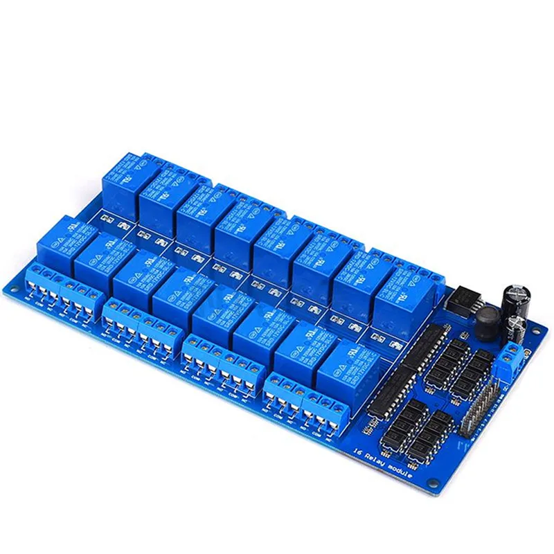 16 Channel Relay Module Optocoupler Isolation High And Low Level ...