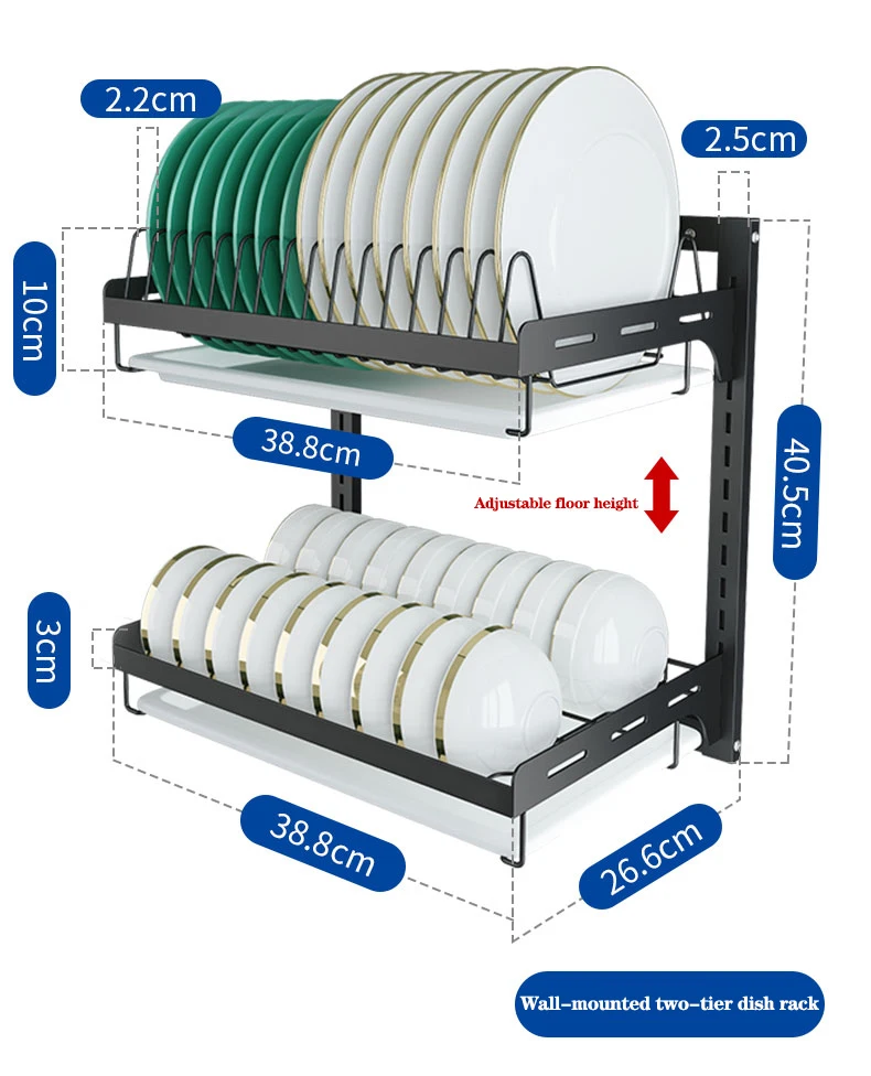Stainless Steel Plate Drain Rack - Multi-Functional & Sustainable