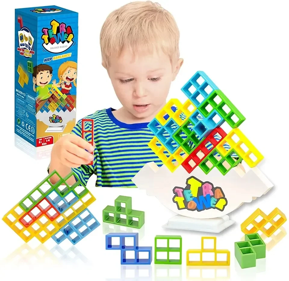 Board Games Hand-eye Coordination Assembly Bricks Balance Puzzle Board ...