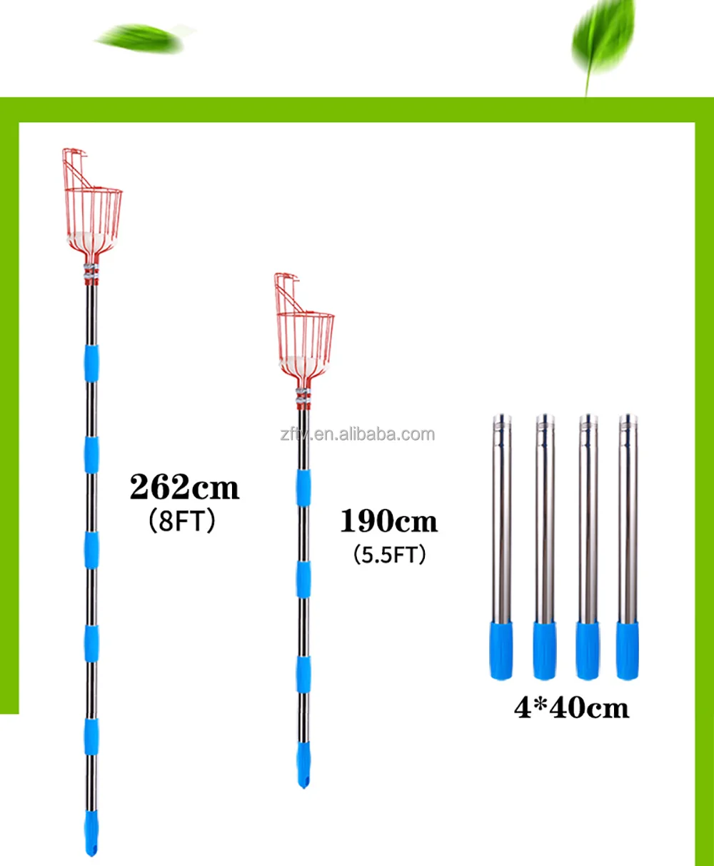 4m Telescopic Fruit Picker - Efficient Fruit Picking Tool