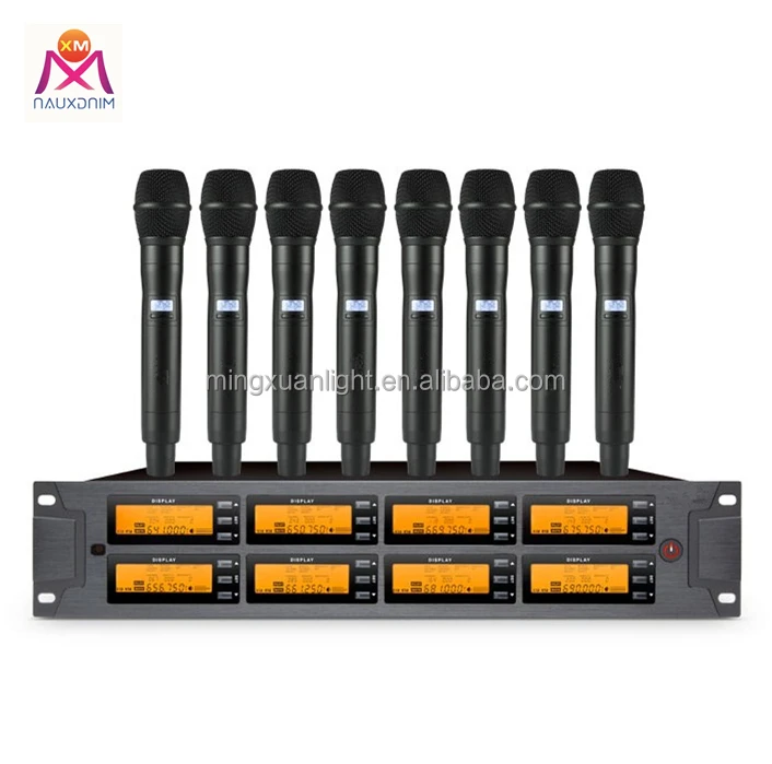 Professional Universal Wireless Microphone - 8 Channels