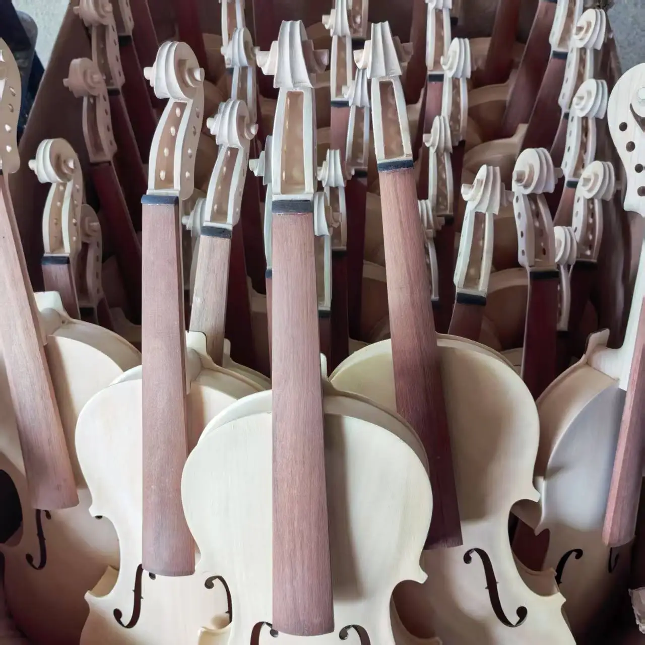 Professional Special Made Flame Sticking Laminated Plywood Violin ...