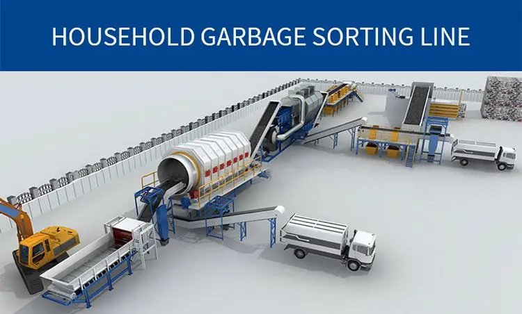 Msw Sorting Line Agricultural Waste General Waste Decoration Waste ...
