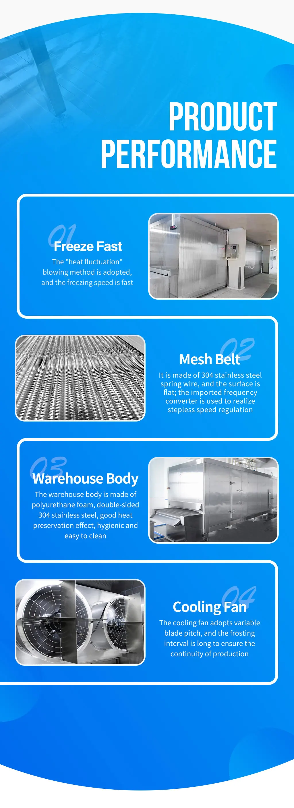 2000kg/h Tunnel Freezer Iqf Quick Freezing Machine For Seafood/shrimp ...