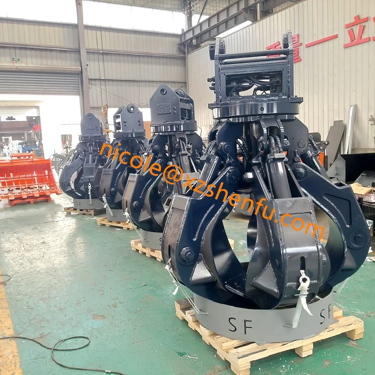 Excavator Tools Hydraulic Orange Peel Grapple Excavator Grab Bucket for ...