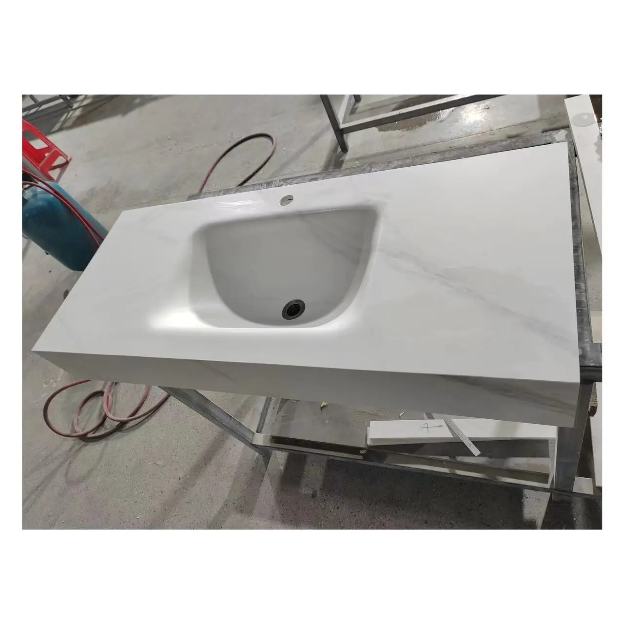 Sintered stone sink Countertop and basin integrated Thermal Bend ...