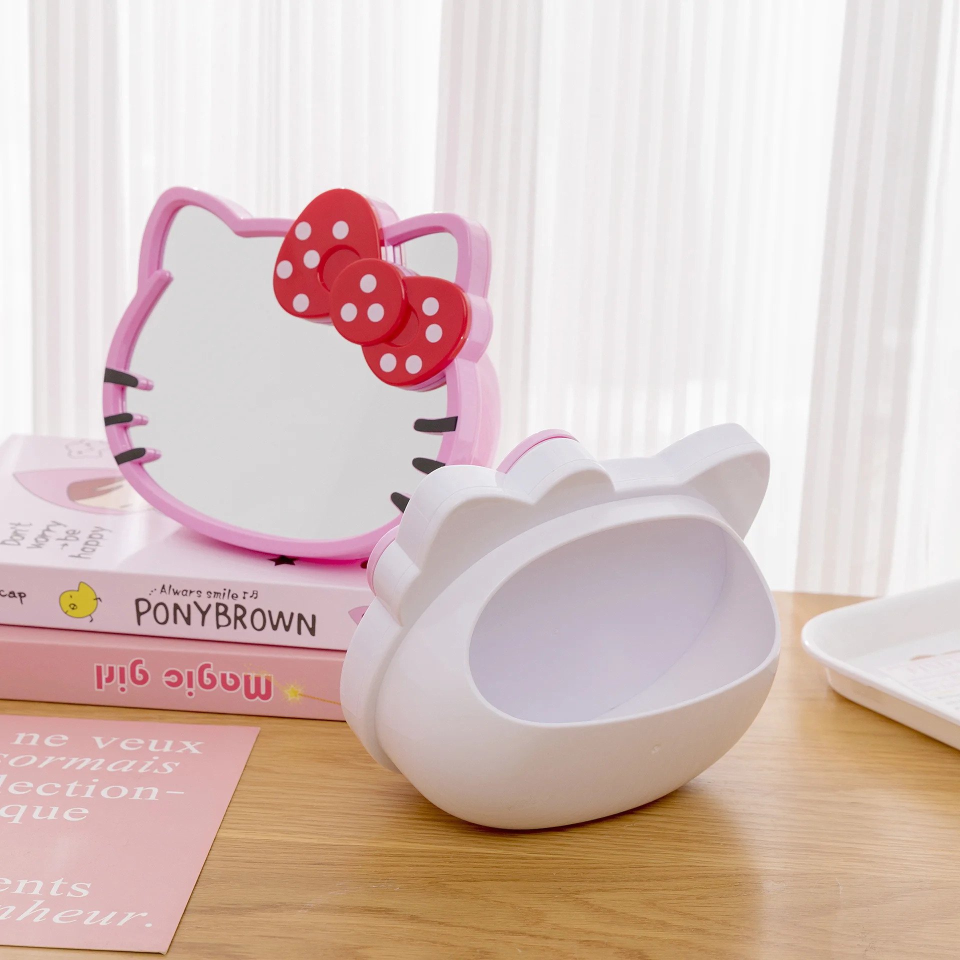 Hello Kitty Table Mirror Table Makeup Mirror Hello Kitty Round Desktop ...