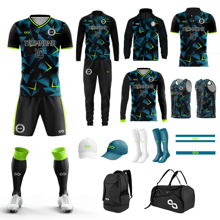 Mens Breathable Soccer Football Uniforms Football Soccer Jersey Custom ...