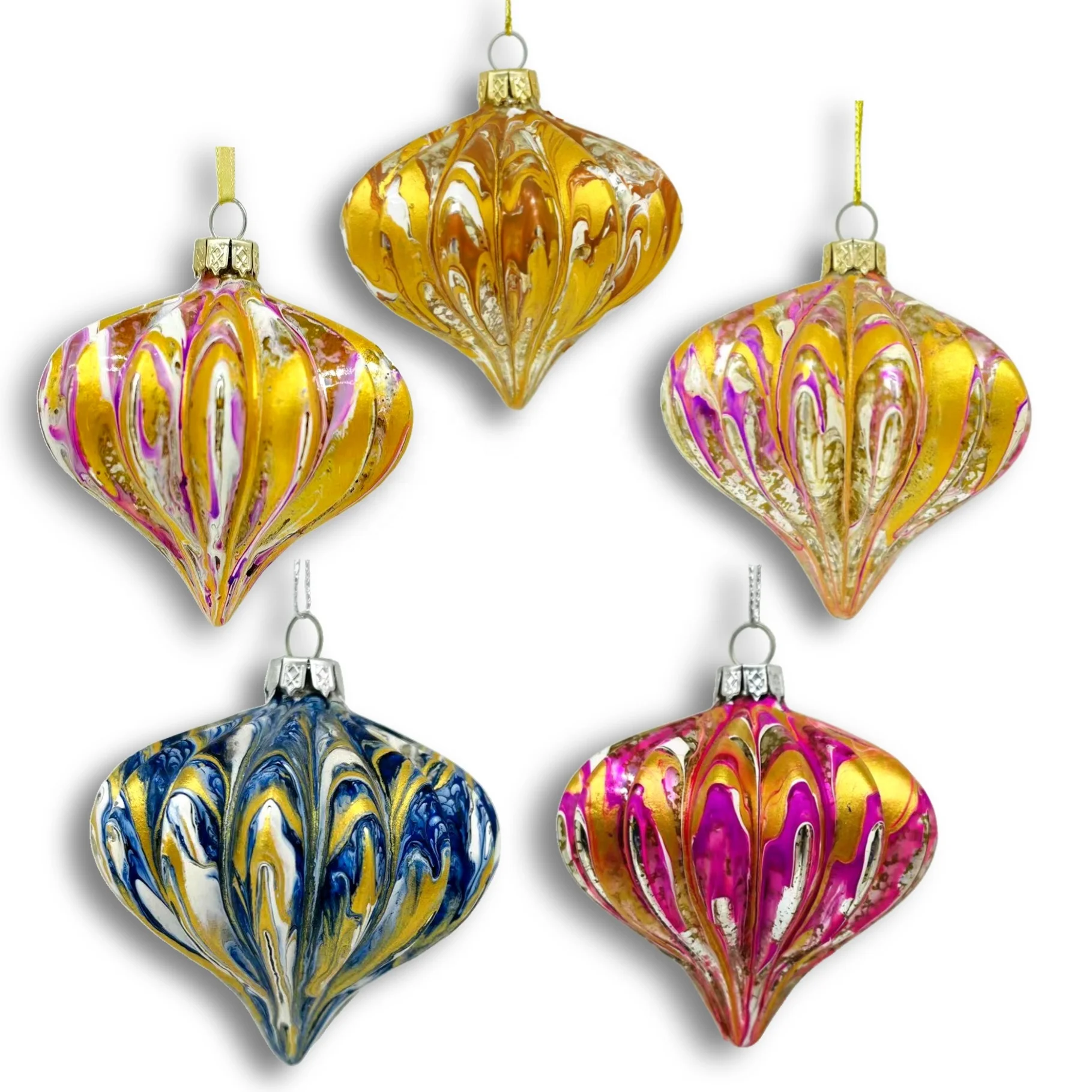 Handblown Glass Ornaments Glass Ball Ornaments Christmas Glass ...