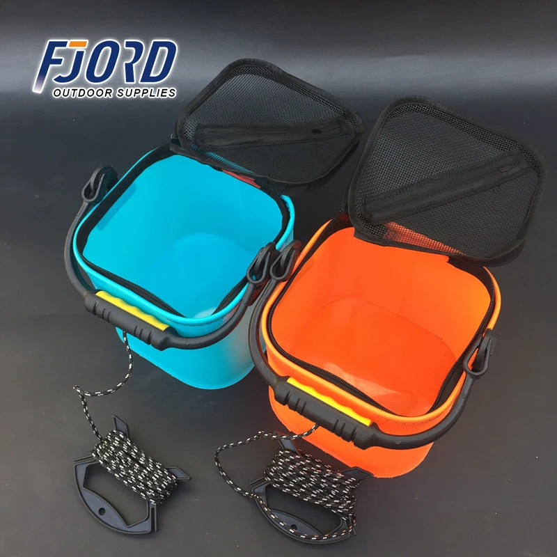 FJORD EVA foldable fishing bait bucket fisherman hat bucket with lid ...