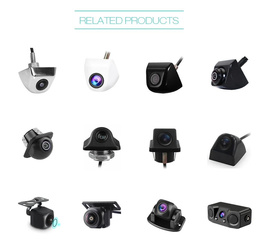 Car Backup Camera Kit 12v Dc Waterproof Wide View Angle Fish Eye Lens ...