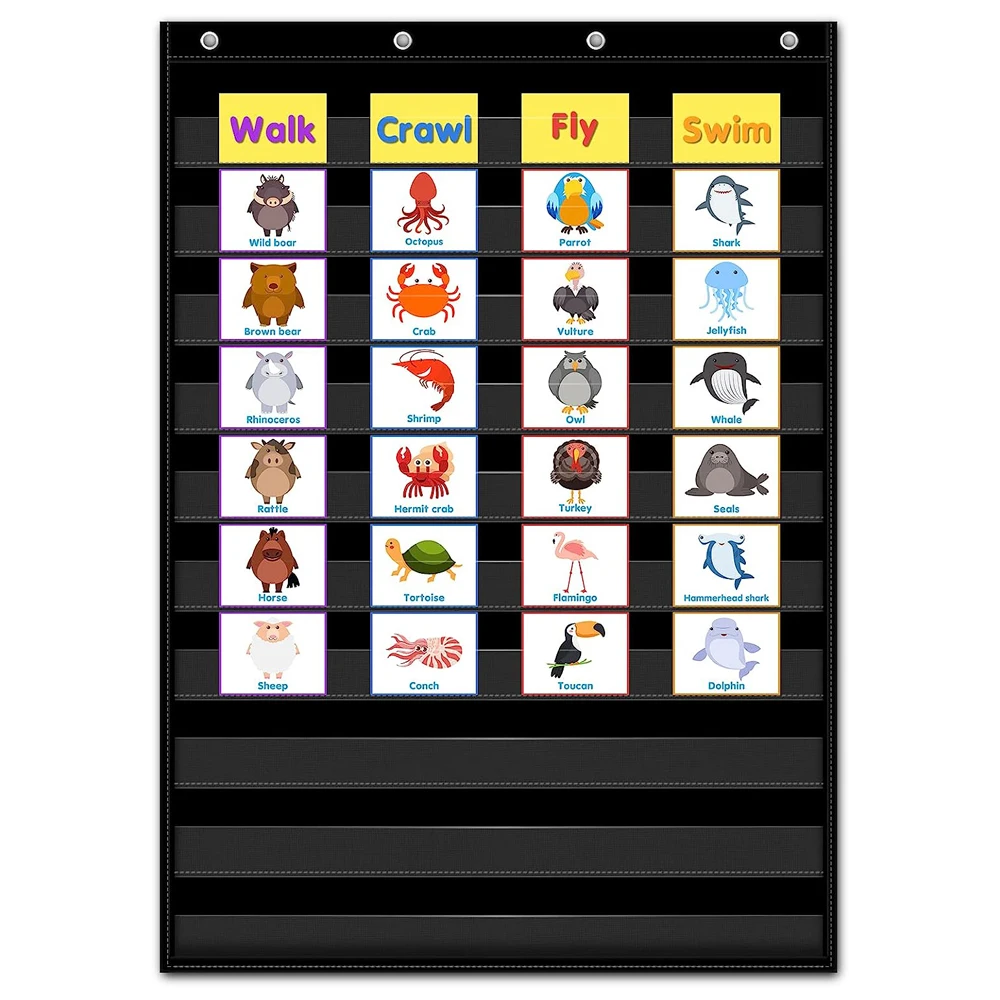 Wholesale Standard Pocket Chart For Classroom Or Homeschool Teaching Supplies Pocket - Buy ...