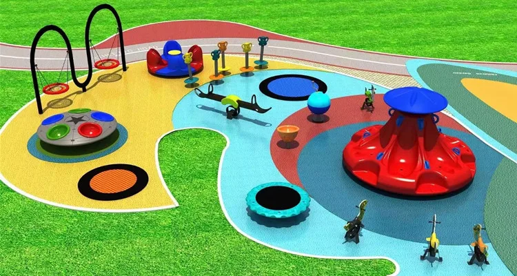 Kids Outdoor Big Slanting Rotational Ring Spinning Play Equipment ...