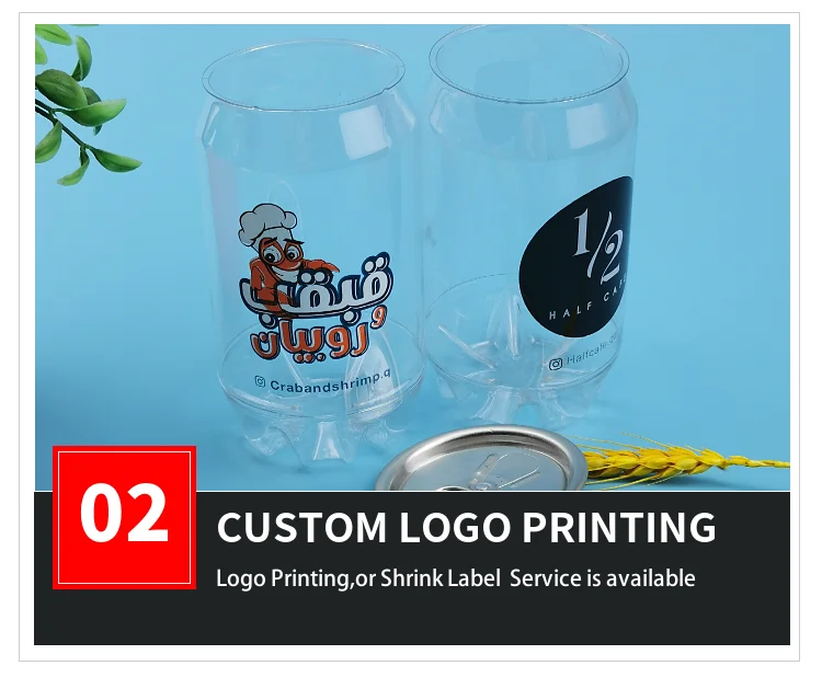 Transparent Plastic Pet Beverage Containers With Easy Open Lid - Oem