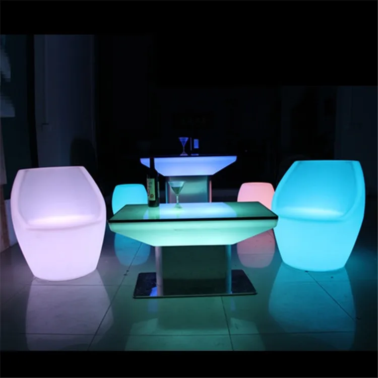 Rgb Color Change Illuminated Light Up Portable Bar Tables Outdoor Led ...