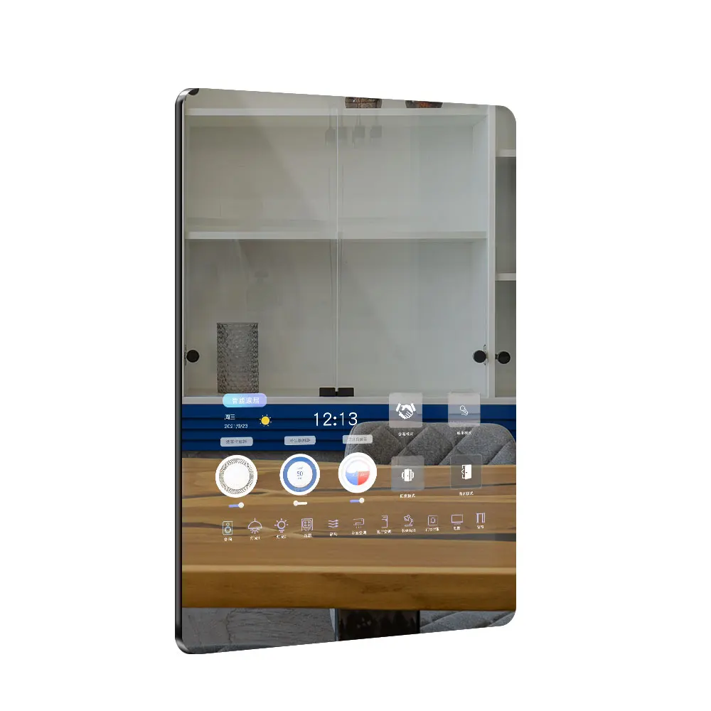 CNS-SM01 Customized Wall Mounted Glass Magic Mirror Touch Screen Dimmer ...