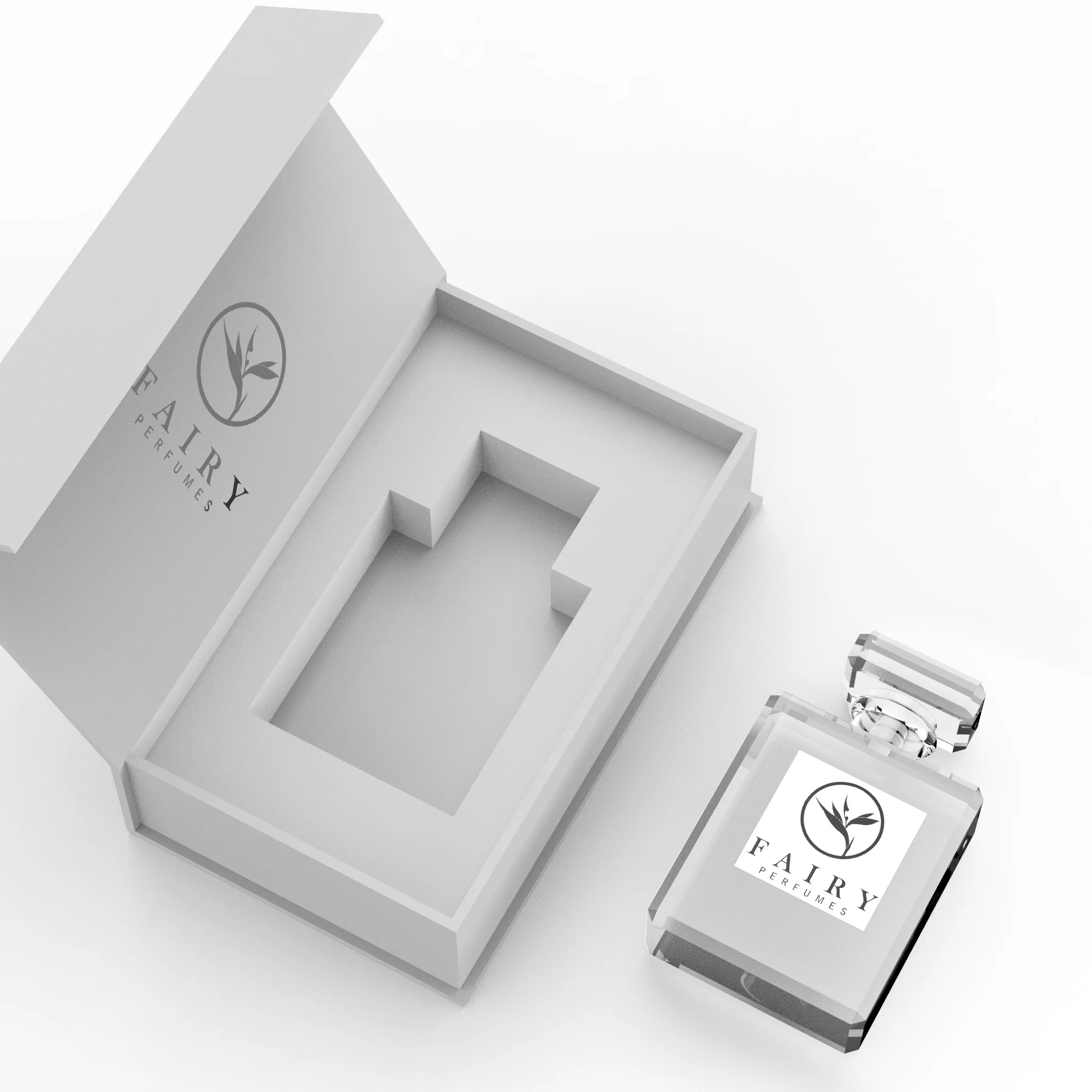 High End square Perfume Bottle Box Packing,perfume Bottle with Box 50ml ...