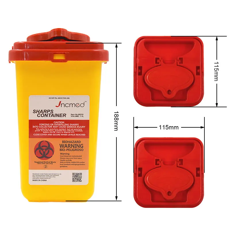 Safe and Durable Sharps Container for Medical Waste Disposal