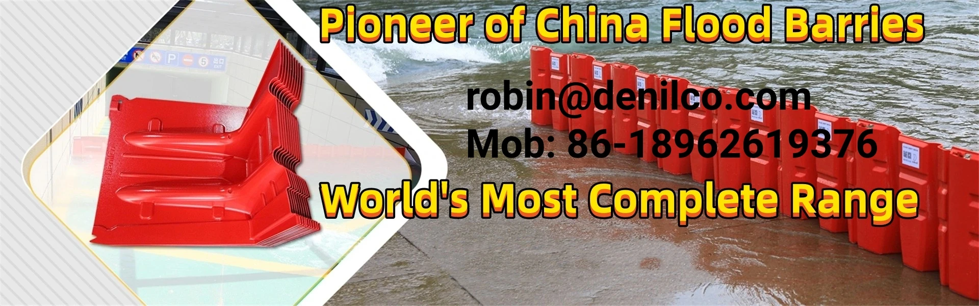 Abs Plastic Anti Flood Control Barrier System For Construction And ...