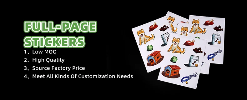 Vograce Custom Sticker Pvc Sticker Waterproof Full Page Vinyl Sticker ...